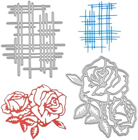 Amazon.com : Rose Grid 3D Cutting Dies Sets, lyfLux Metals Craft Dies ...