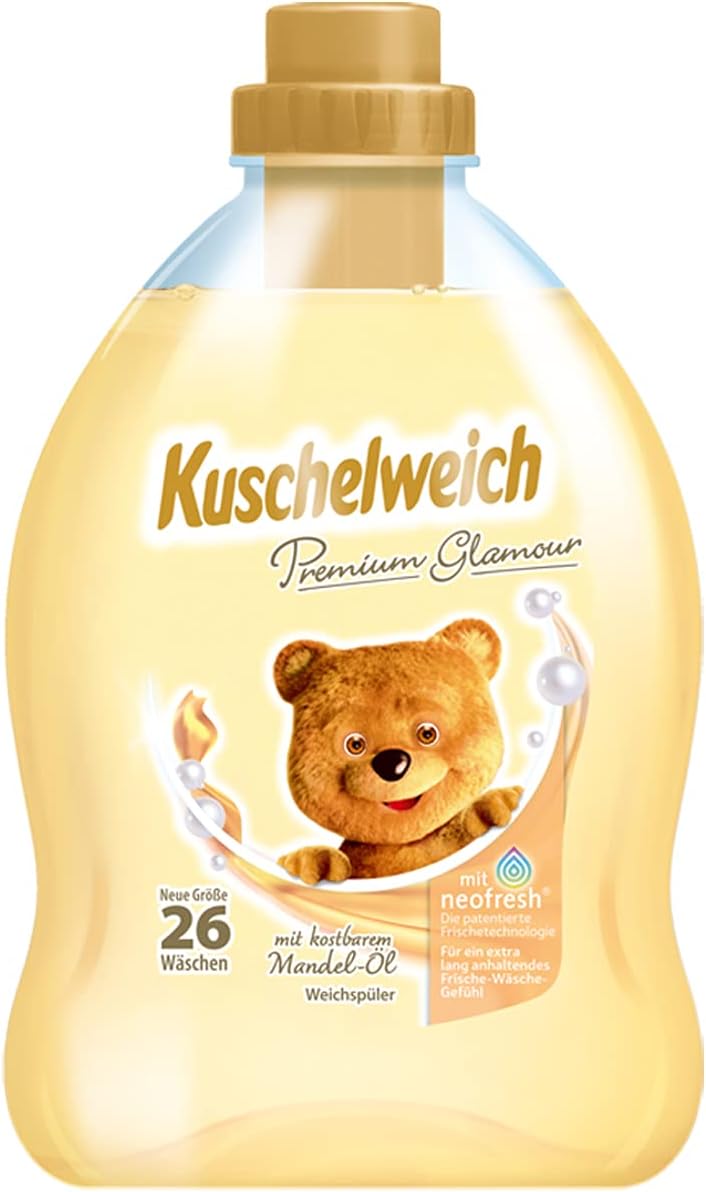 Kuschelweich Premium Weichspüler Glamour mit Mandel Öl 26 WL 750ml ...