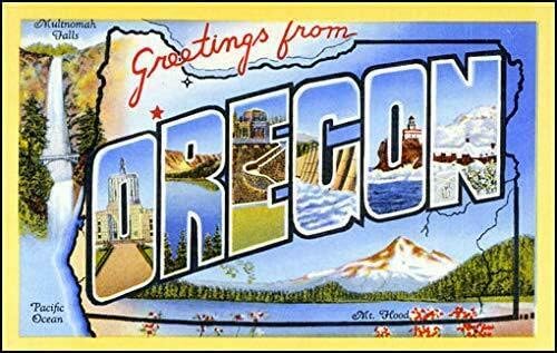 Amazon.com: Magnet 3x5 inch Vintage Greetings from Oregon Sticker (Old ...