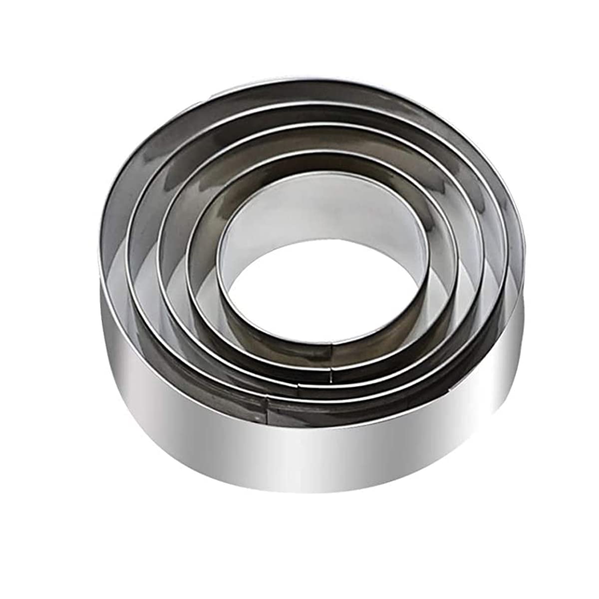 Amazon.com: Lchen Cookie Cutters Round Shape Metal cookie Cutters ...