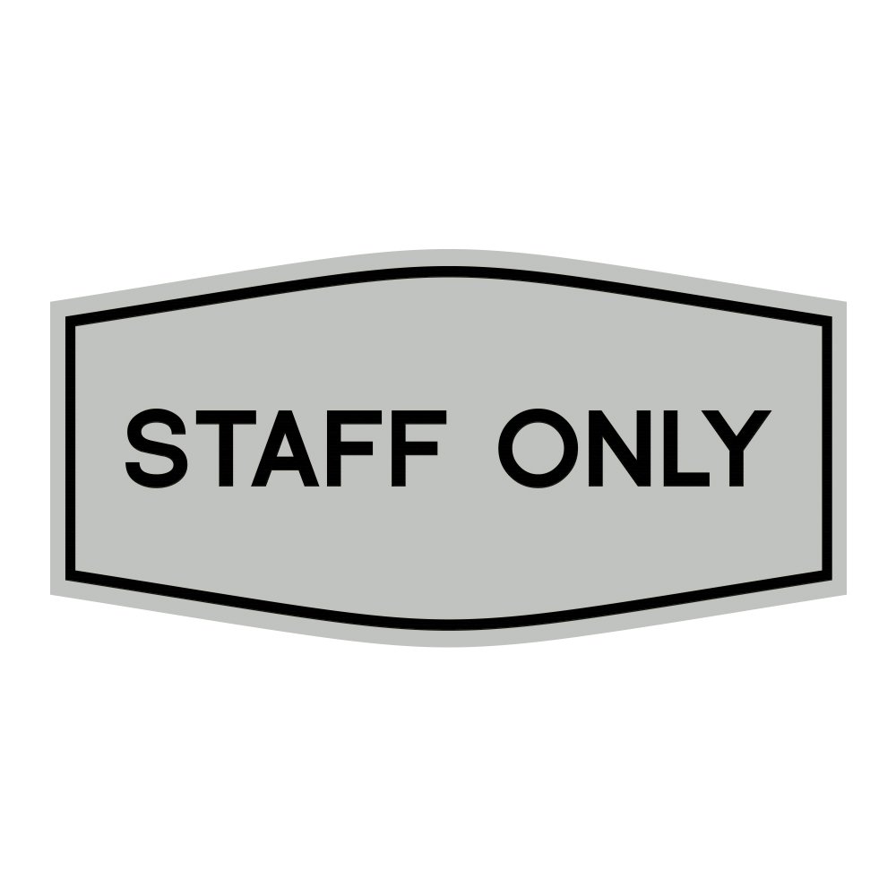 Amazon.com: All Quality Fancy Staff Only Wall or Door Sign - Durable ...