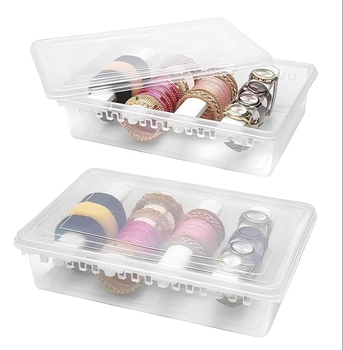 FINE DECOR Plastic Adjustable 4 Rod Bangle Box Chudi Set Jewellery ...