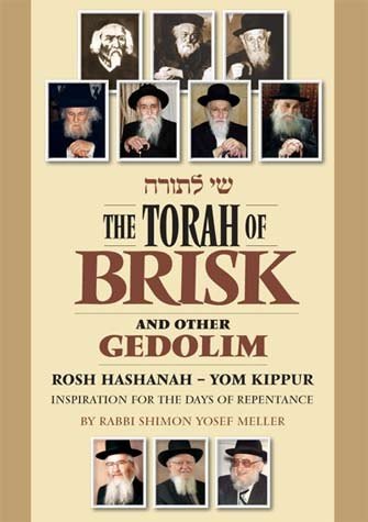 Torah of Brisk, Rosh Hashana-Yom Kippur: MELLER: 9781598264517: Amazon.com: Books
