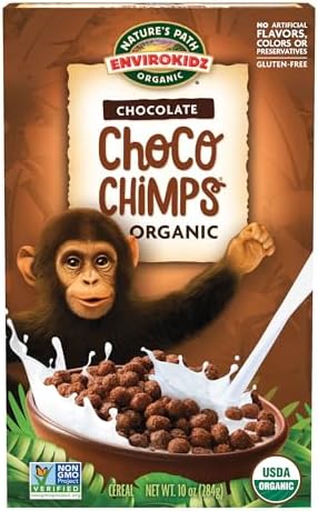 Amazon.com: EnviroKidz Organic Choco Chimps Cereal, 10 oz (Pack of 1 ...