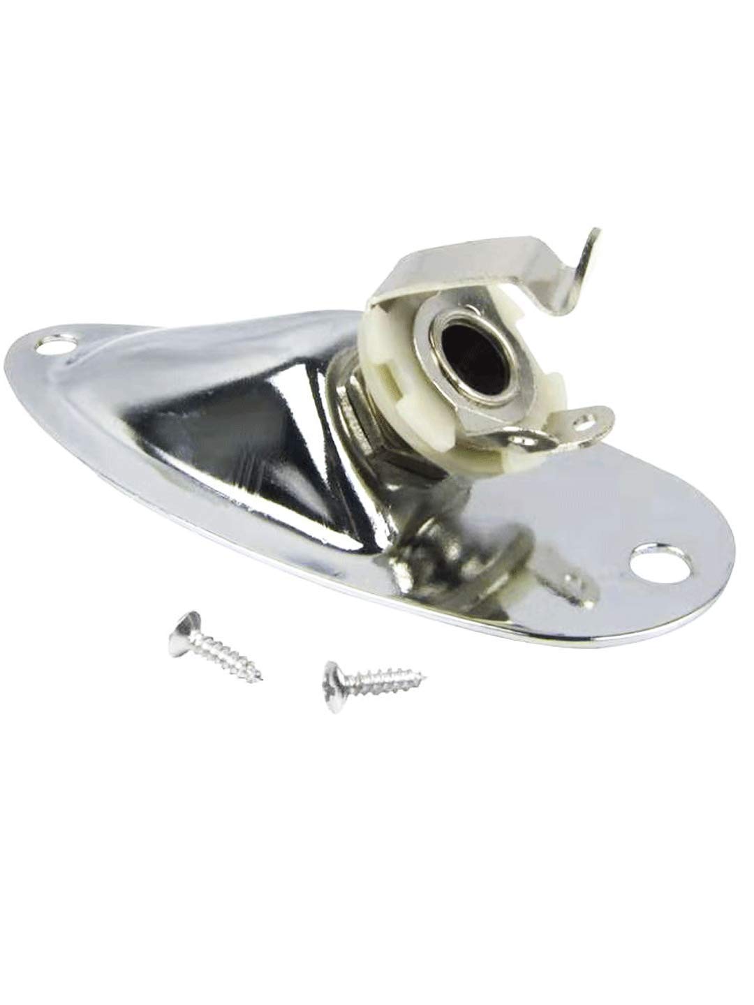 Snapklik.com : Boat Style 1/4" Loaded Guitar Output Jack Socket Plate ...