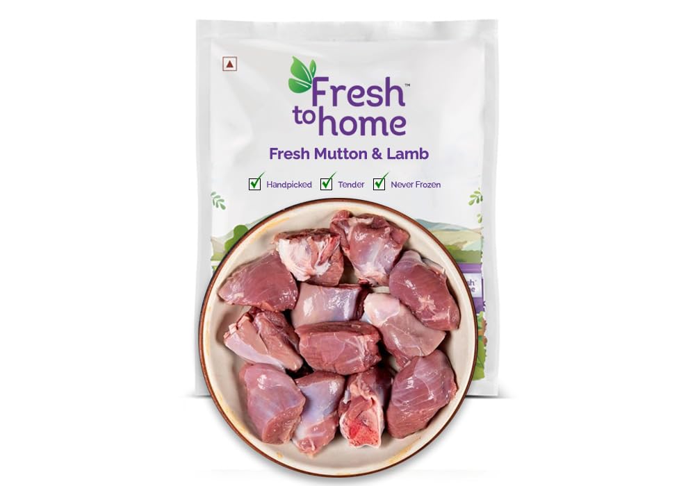 FreshToHome Premium Goat Raan/Leg Portion | Curry Cut | 380g to 400g ...