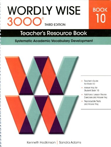 Wordly Wise Book 10 Teacher's Resource Book: 9780838876237: Amazon.com ...