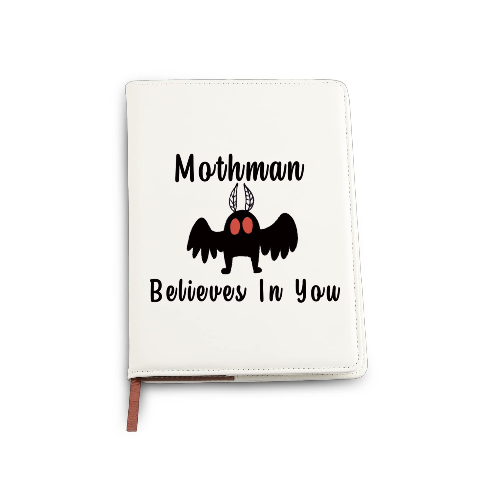 Amazon.com : Funny Cryptid Leather Notebook Mothman Lover Gifts Mothman Believes In ...