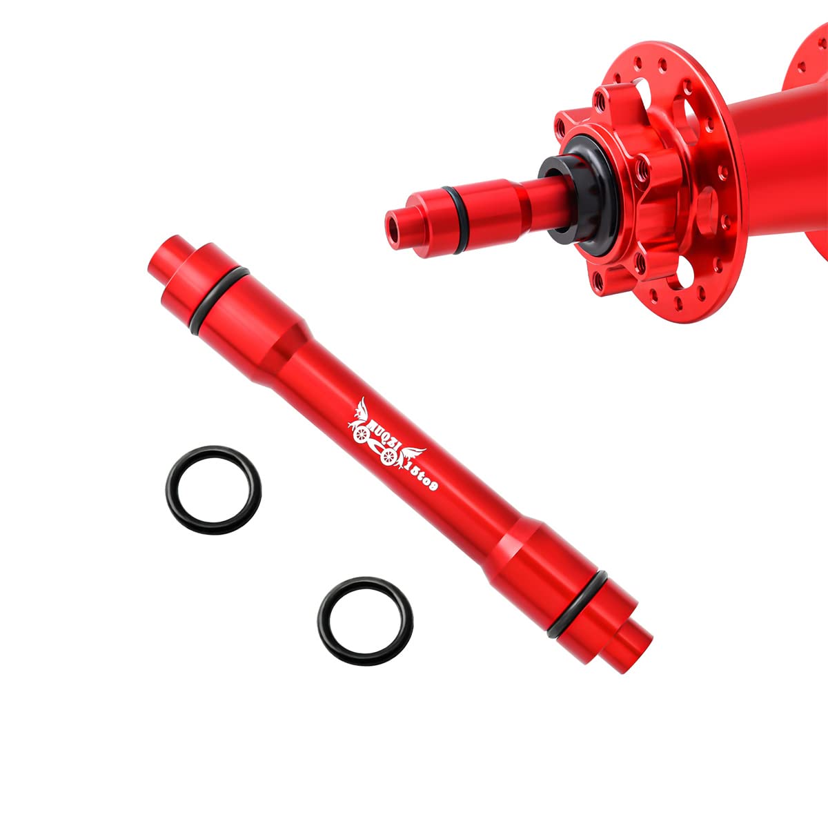 Snapklik.com : MUQZI Bicycle QR Adapter 15 To 9mm Front Wheel Hub ...