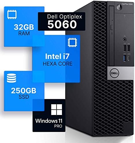 Amazon.com: Dell Optiplex 5060 Desktop Computer | Hexa Core Intel i7 (3 ...