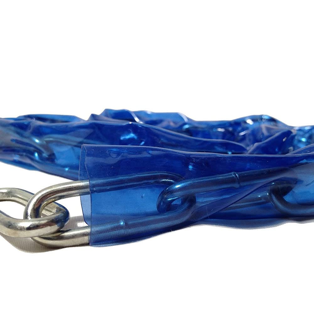 Amazon.com: Heavy Duty Bicycle Lock Chains Blue Chain Cover for Bike ...