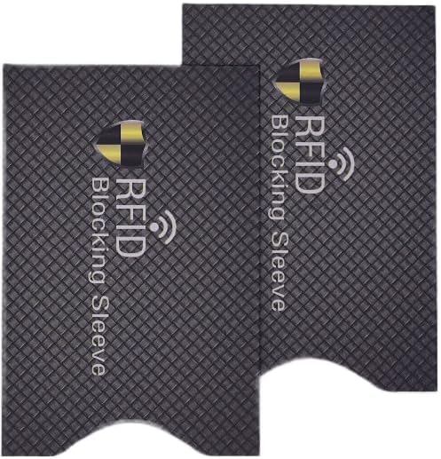 BRELIE RFID Blocking Sleeves (2 Pack)- Credit/ID Card Protector ...
