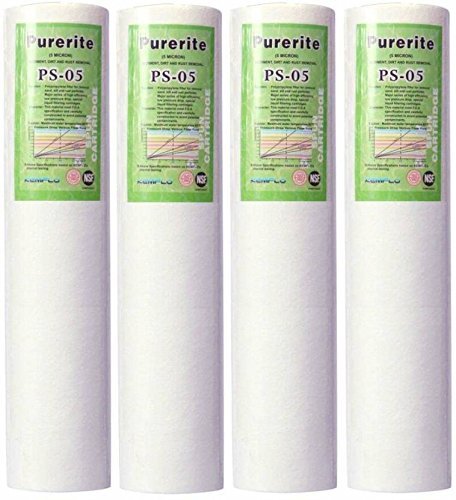 maachomeappliances PP/Spun Filter Candle 5 Micron Set of 4 Solid Filter ...