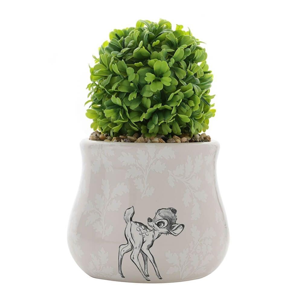 Home Forest Friends Bambi Ceramic Planter with Faux Plant : Amazon.co ...