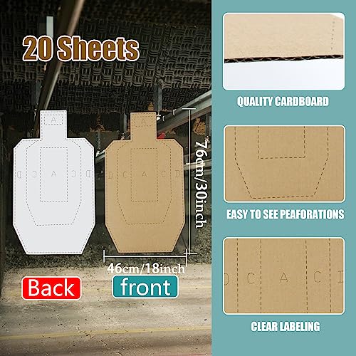 Snapklik.com : 20 Sheets 3018 Tactical Cardboard Targets, IDPA Targets ...