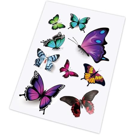 Amazon.com - Simple Purple Butterfly Vinyl Waterproof Sticker Decal Car ...