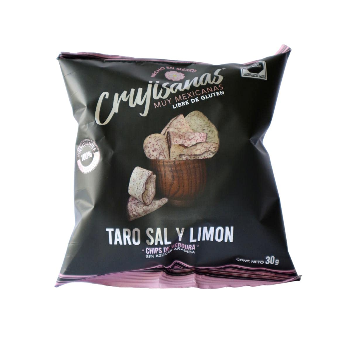 CRUJISANAS SABOR TARO SAL Y LIMON SNACKS DE VEGETALES, CAJA CON 12 ...