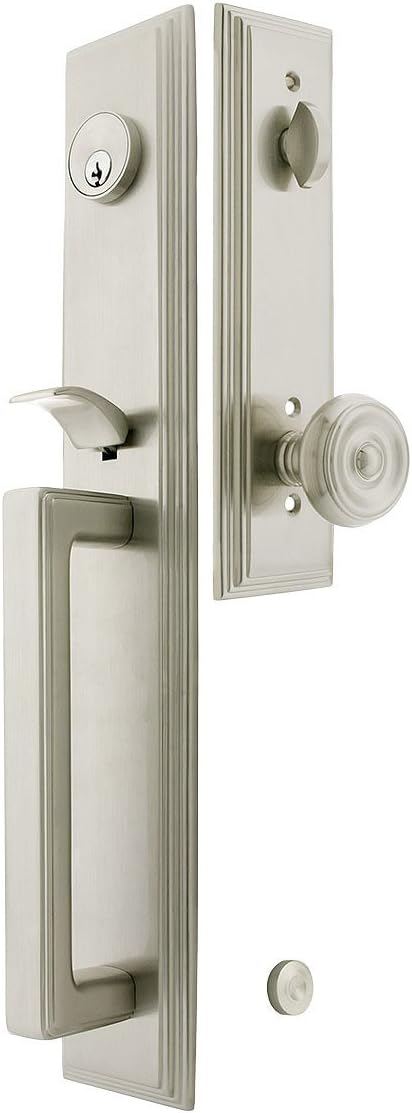 Melrose Style Tubular Handleset in Antique Brass with Left Hand Milano ...
