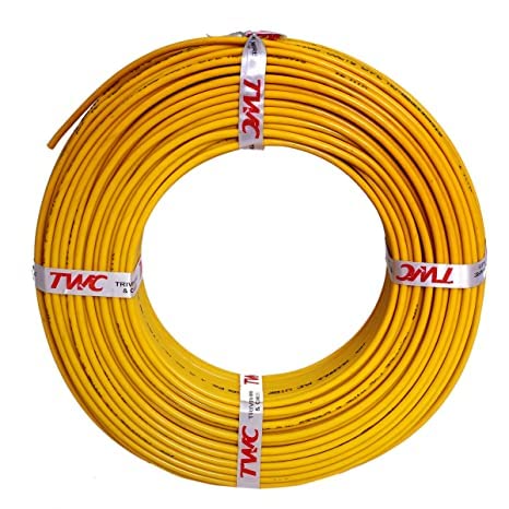 10 sqmm Home Electrical Wire - 10 sqmm Yellow Wire 90 Meter Cables ...