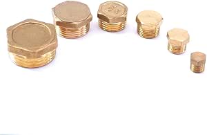 Amazon.com: 2pcs M14 M16 M18 M20 M22 Male Brass Pipe Countersunk Plug ...