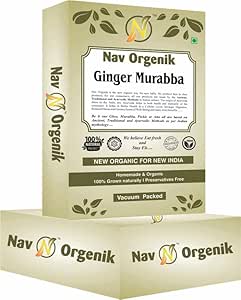 Nav Orgenik Dry Ginger Murabba | Dry Adrak ka Murabba |650 gm Vaccum ...
