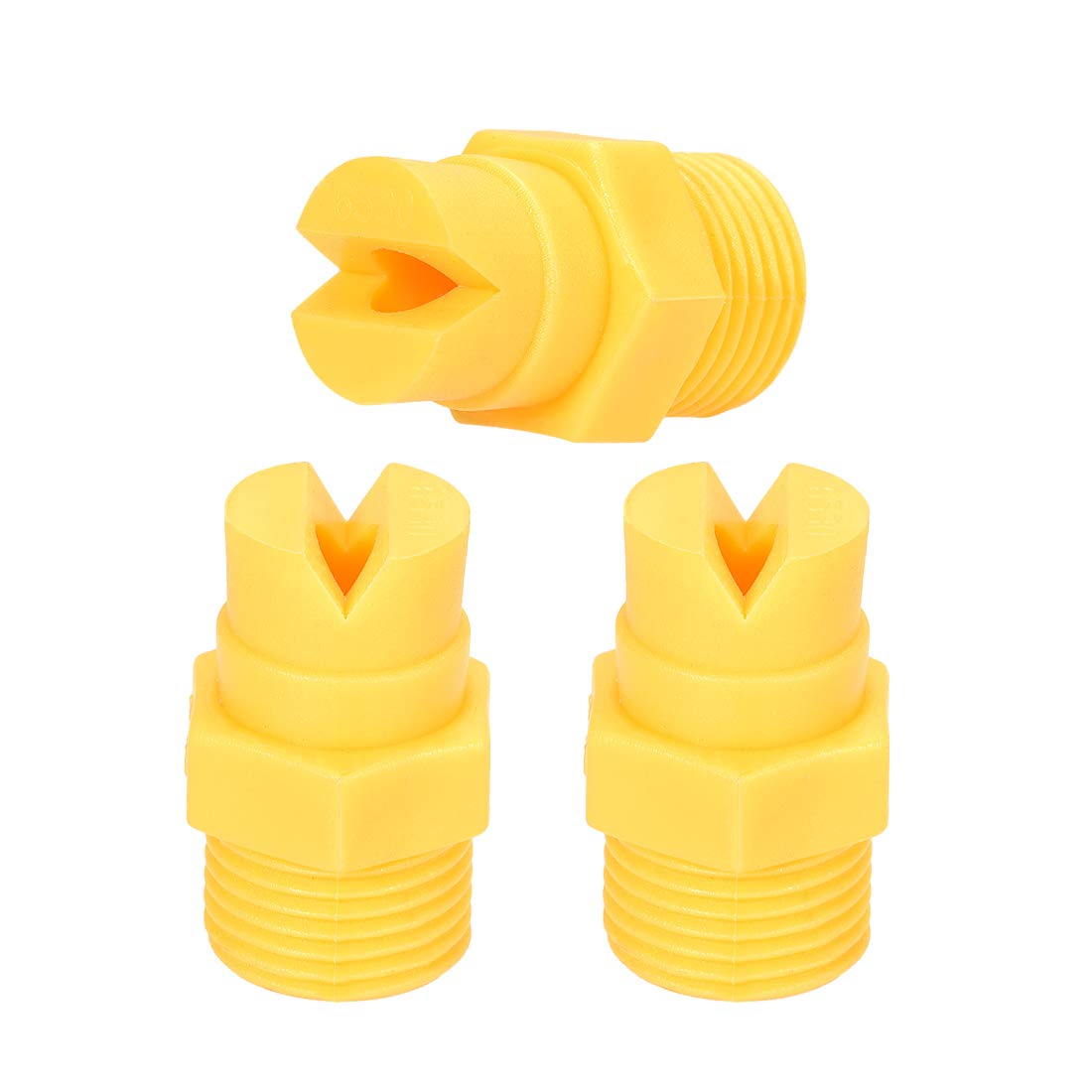 Amazon.com : uxcell Flat Fan Spray Tip, 3/8NPT Male Thread PP Nozzle, 3 ...