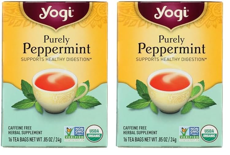Amazon.com : Yogi Tea, Purely Peppermint, 16 Count (Pack of 2 ...