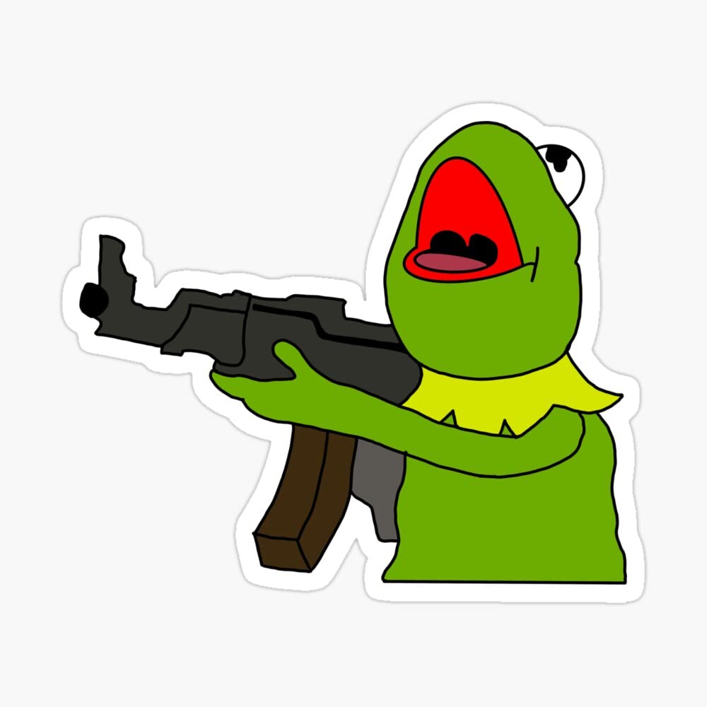 Amazon.com - Shooter Frog,Funny Sticker-Vinyl-Decal for car Bumper ...