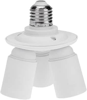 HEYBB 3 in 1 E26 E27 Screw Bulb Base Light 3 Socket Extender 100-240V ...