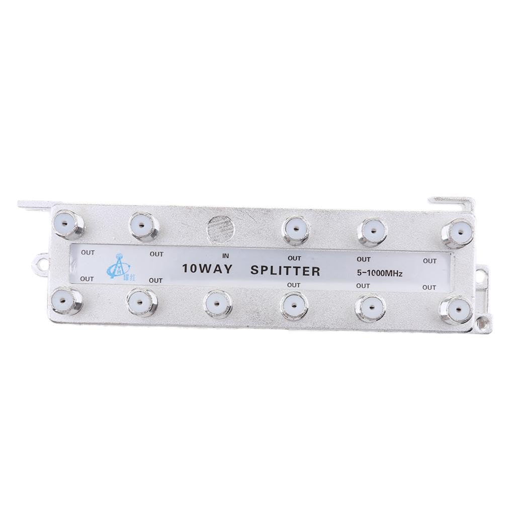 ATORSE® 10 Way Tv Satellite Splitter Combiner F-Type 5-1000Mhz : Amazon ...