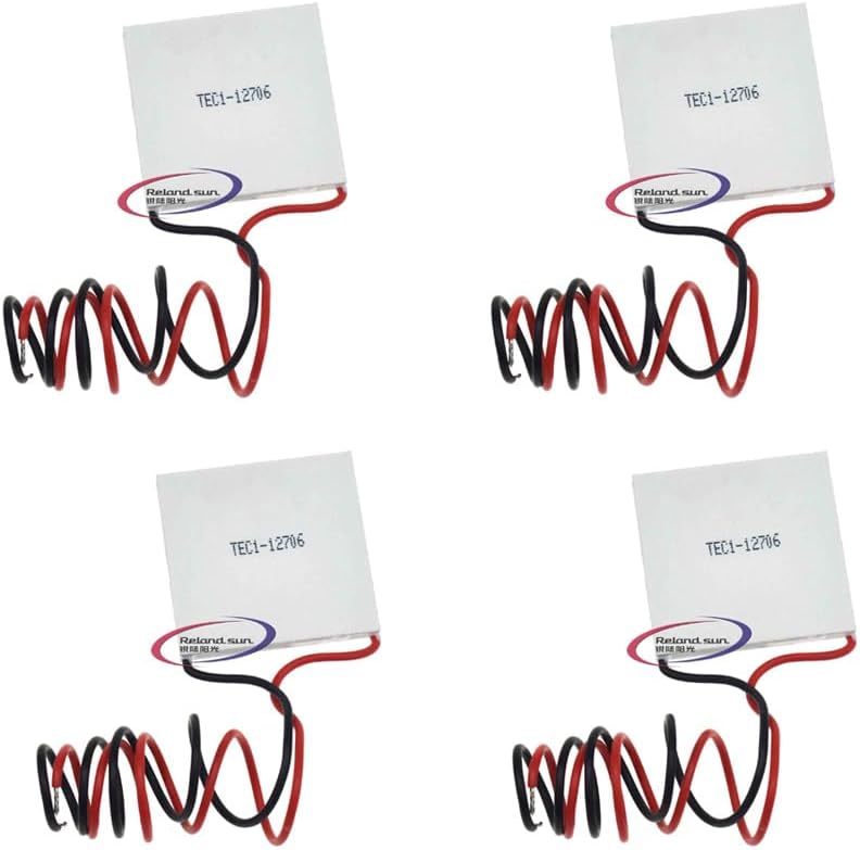 senzooe 4pcs TEC1-12706 Radiator Thermoelectric Cooler Cooling Peltier ...