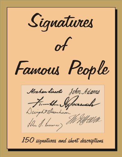 Signatures of Famous People (English Edition) eBook : Young, Jack ...