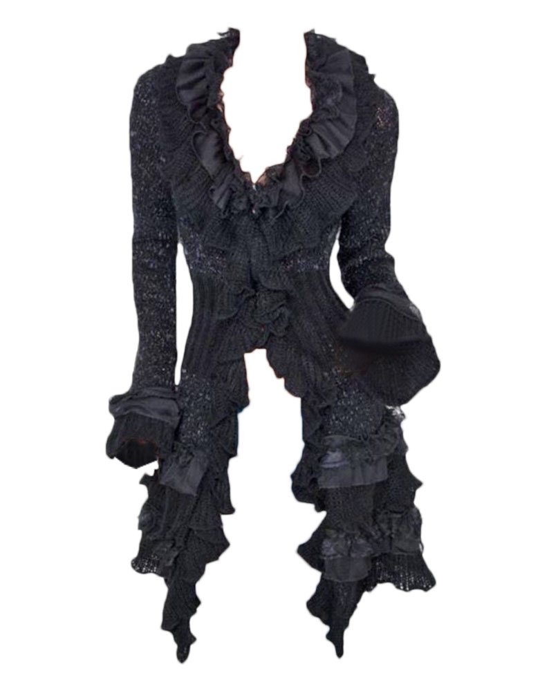 Nite closet Gothic Clothing for Women Long Sleeve Cardigans Victorian ...