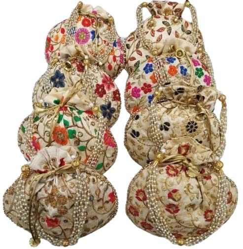 Buy KPH Rajasthani Traditional Silk Potli bag For Womans Wedding Potli ...