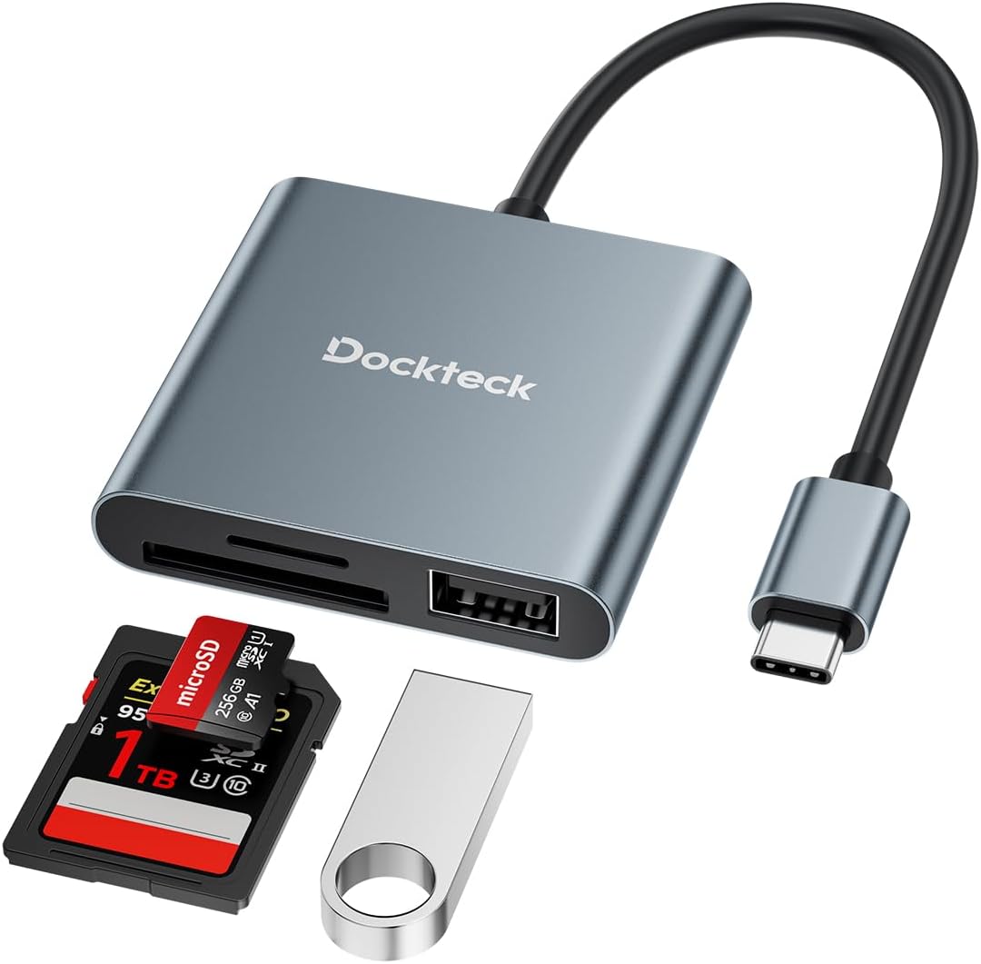 Amazon.com: Dockteck SD Card Reader Adapter, 312MB/s SD4.0 Super Speed ...