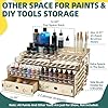 Amazon.com: OPHIR Wooden Paint Rack Organizer, Miniature Paint Holder with 104 Holes of 2 Sizes ...