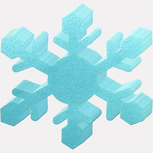 Amazon.com: Faccito 90 Pieces Winter Cutout Decorations Snow Mix Cut ...