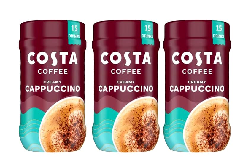 Costa Coffee Instant Creamy Cappuccino Barista Creations Coffee 255g X ...