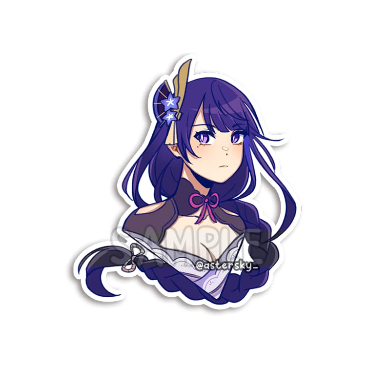 Amazon.com: Genshin Impact Vinyl Stickers (Raiden) : Handmade Products