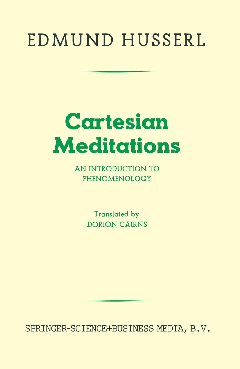 Amazon.com: Cartesian Meditations: An Introduction to Phenomenology ...