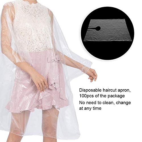 100pcs Disposable Professional Waterproof Haircut Apron, Hair coloring ...