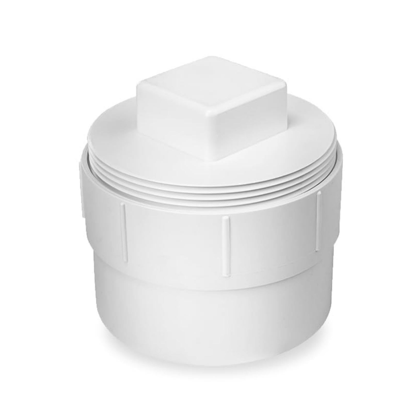 Amazon.com: Ptazucv 4" PVC Sewer Cleanout Adapter with Plug Pipe ...