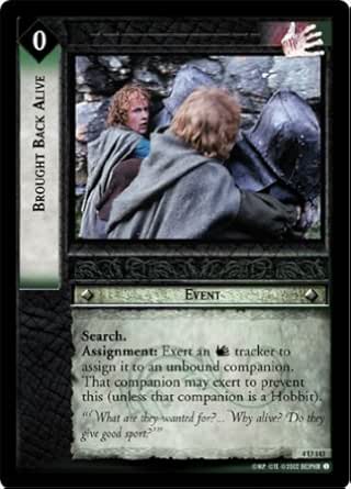 Amazon.com: LOTR TCG TTT TWO TOWERS FOIL BROUGHT BACK ALIVE 4U143 ...