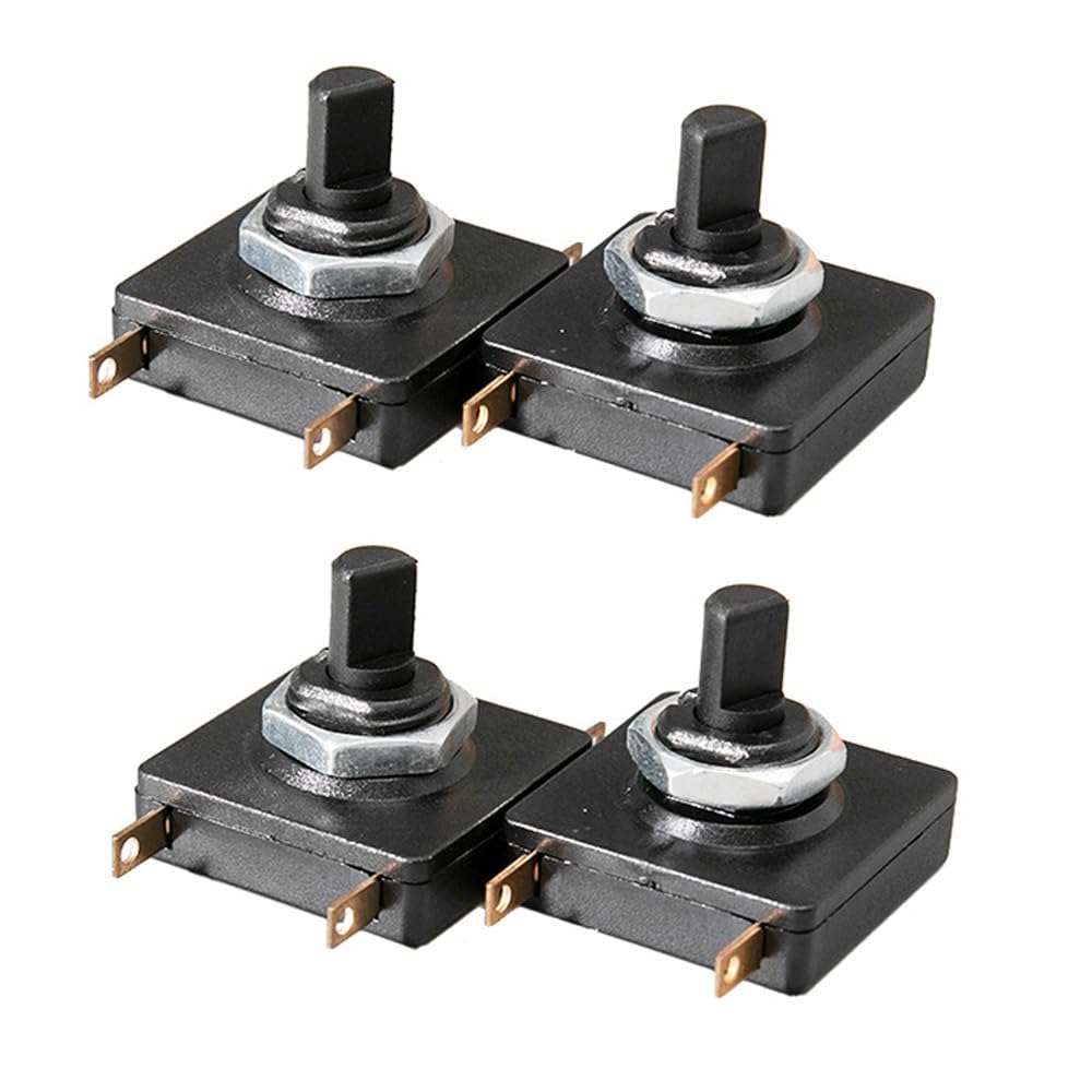 4 PCS Rotary Switch 250V 3A,4 Position 3 Speed Universal Speed Selector ...