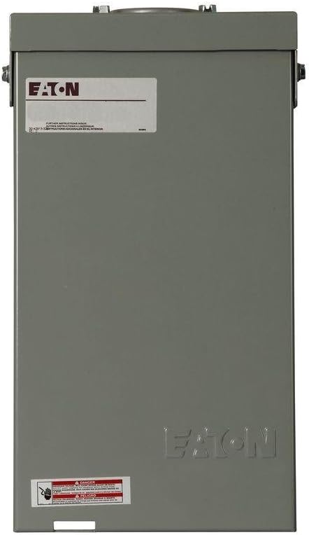 Eaton CH50SPAST Powder-Coated Galvanized Steel 1-Phase 2-Pole Spa Panel ...