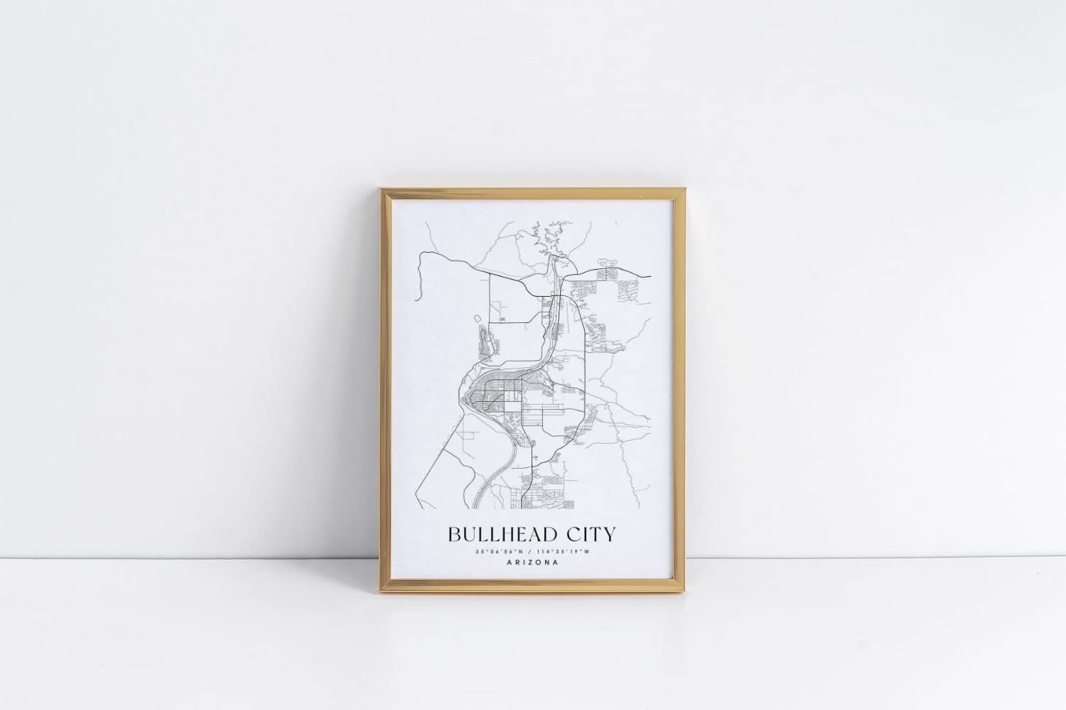 Amazon.com: Bullhead City Arizona Map Bullhead City Az Map Bullhead ...