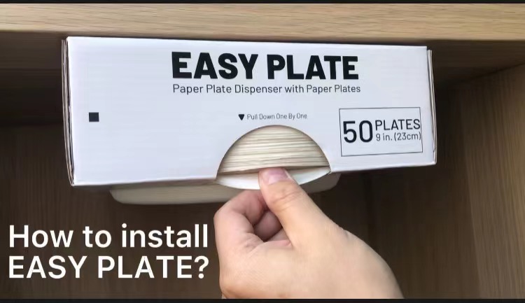 Watch How To Install EASY PLATE Paper Plate Dispenser with Paper Plates ...