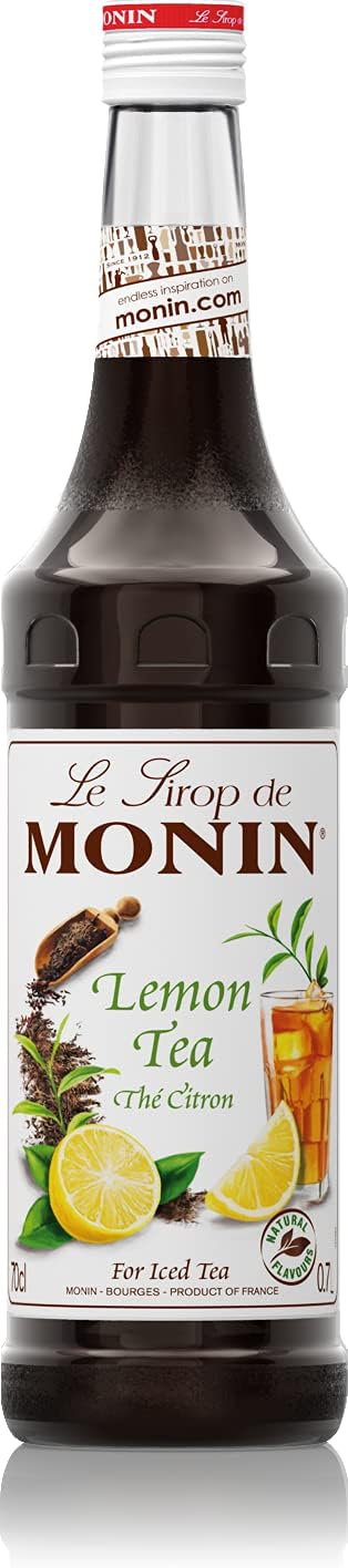 MONIN Lemon Tea Syrup, Balanced Lemon and Tea, Gluten-Free, Vegan, Non ...