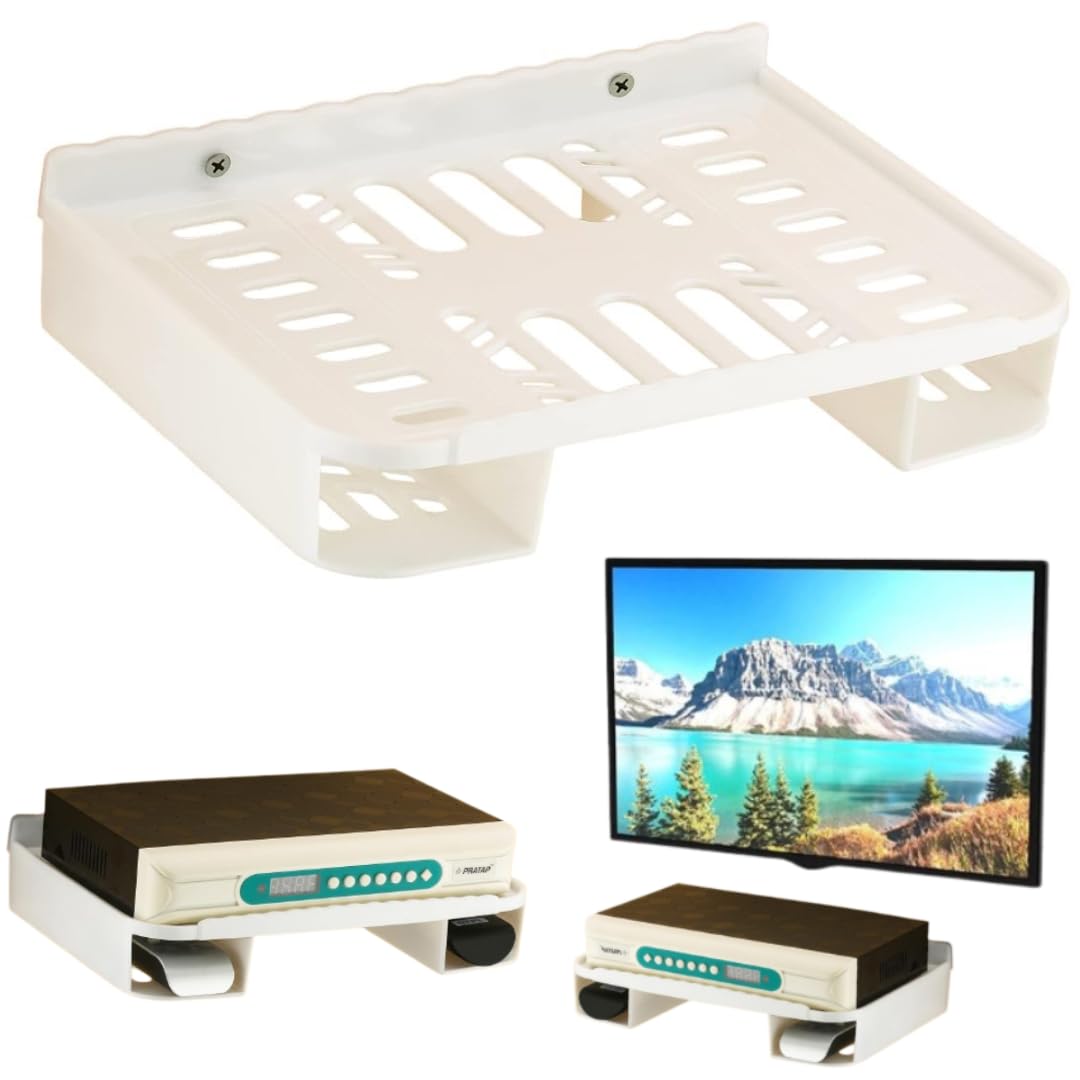 Amazon Set top Box Stand | WiFi Router Holder Wall Shelf | Wall Mount ...