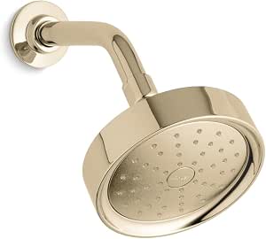 Kohler 939-G-AF Purist Single-Function showerhead, 1.75 gpm, Vibrant ...